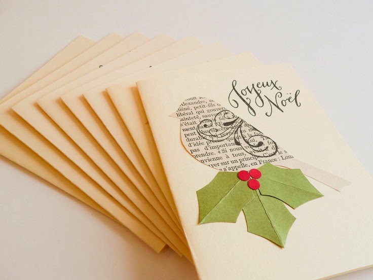 French in Art - happy holidays wishing cards