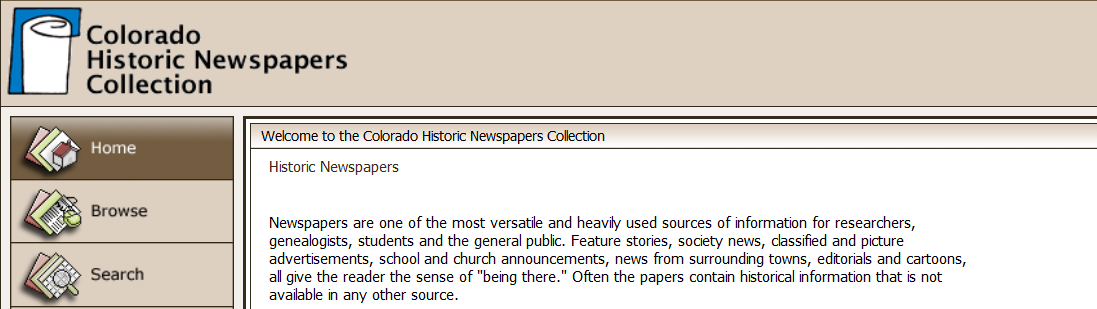 Colorado Reflections: Colorado Historic Newspapers Collection
