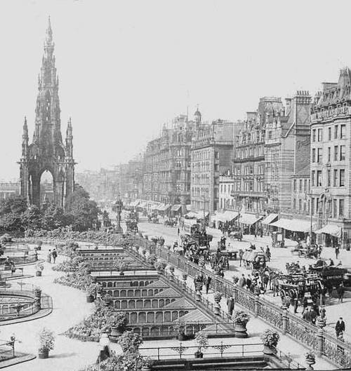 British Art: Edinburgh, Scotland, looking onto Princes Street, c. 1900
