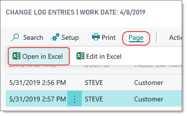 Steve Endow - The Blog: Business Central: Change Log feature