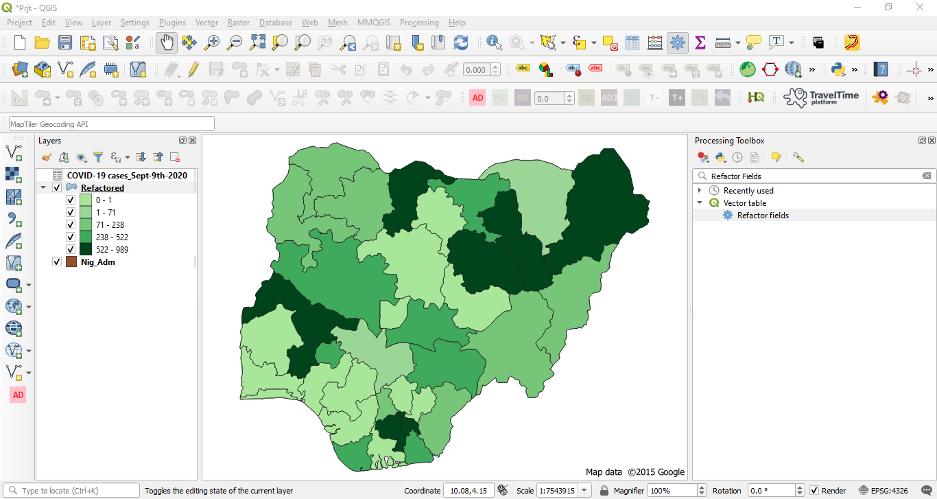 Geospatial Solutions Expert: Recreating NCDC Covid-19 GIS Maps