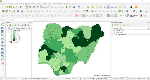 Geospatial Solutions Expert: Recreating NCDC Covid-19 GIS Maps