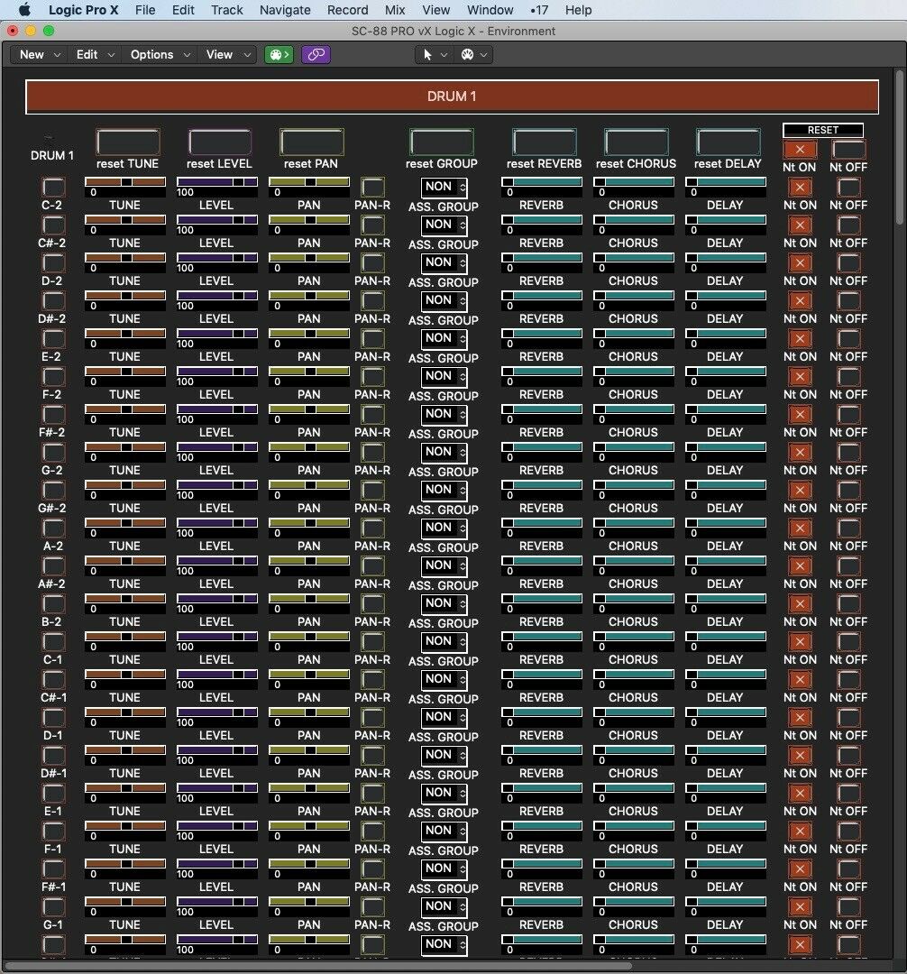MATRIXSYNTH: VIRTUAL ROLAND SOUND CANVAS PROGRAMMER - for APPLE LOGIC v4 > vX