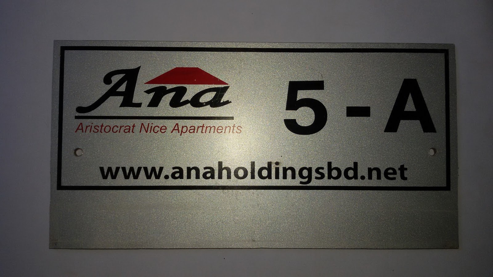 Flat Number - Green Sign