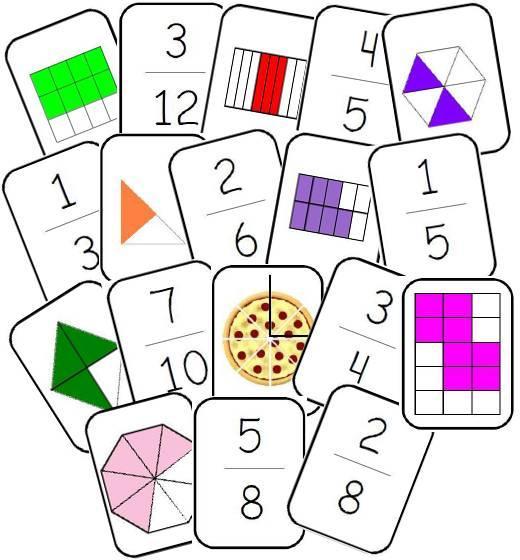 Matemáticas: Juegos con fracciones