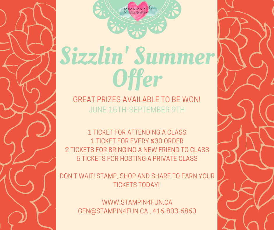 stampin4fun: It's Sizzlin' Summer Time!