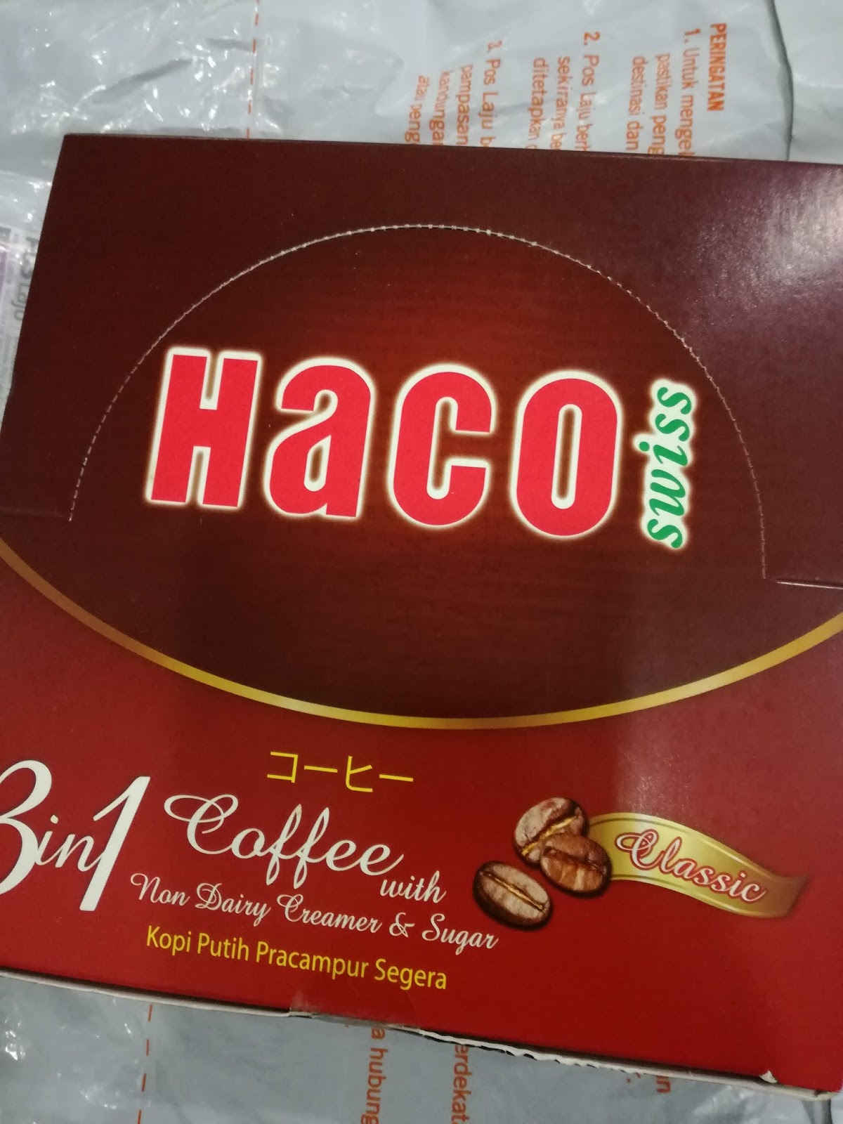 Farhana Jafri: HACO swiss 3 in 1 Classic Coffee Memikat Selera