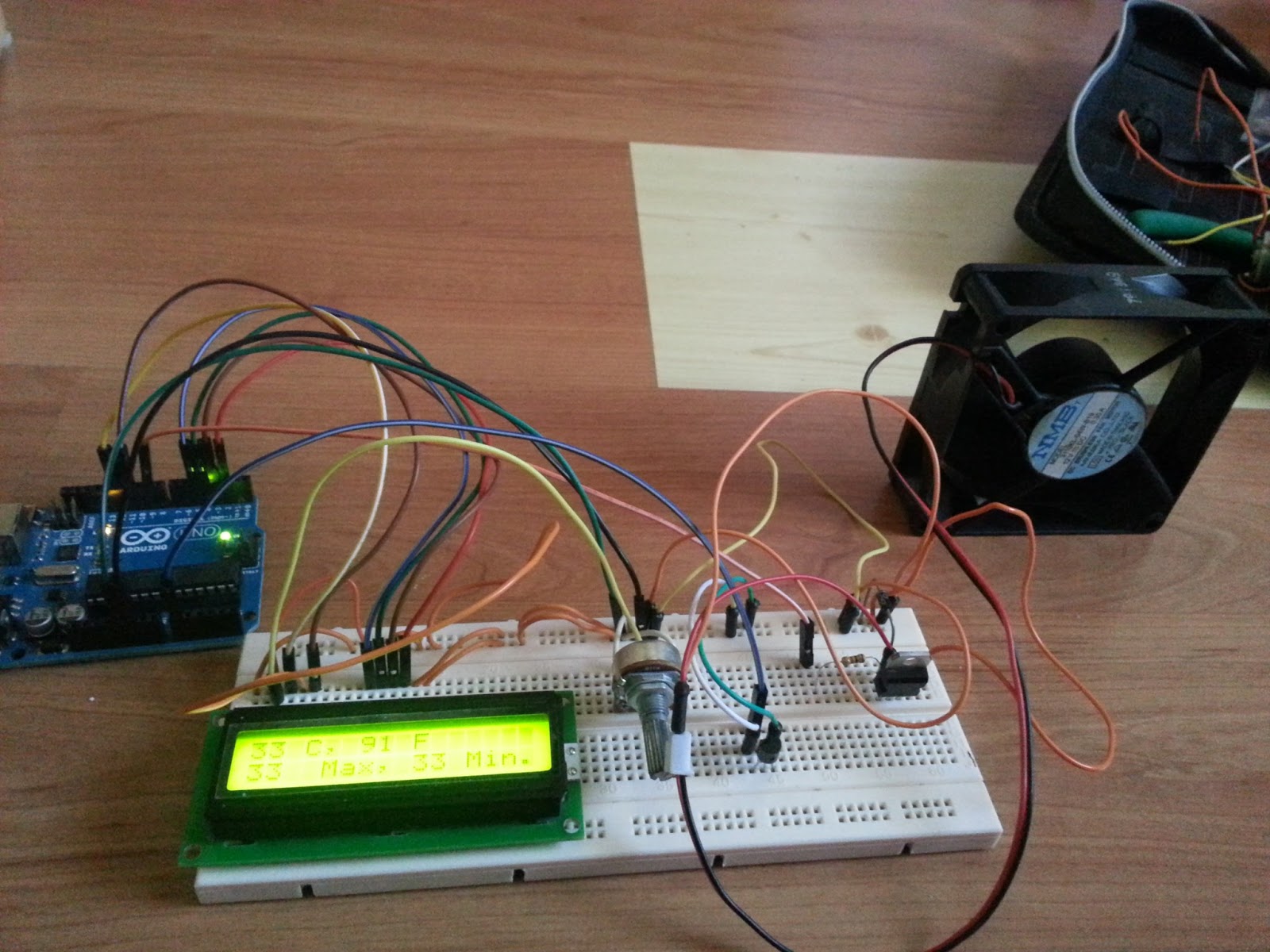 Automatics Temperature Controlled Fan Speed Using Arduino: FYP 2 Week 9 Automatics Temperature Controlled Fan Speed Using Arduino: FYP 2 Week 9