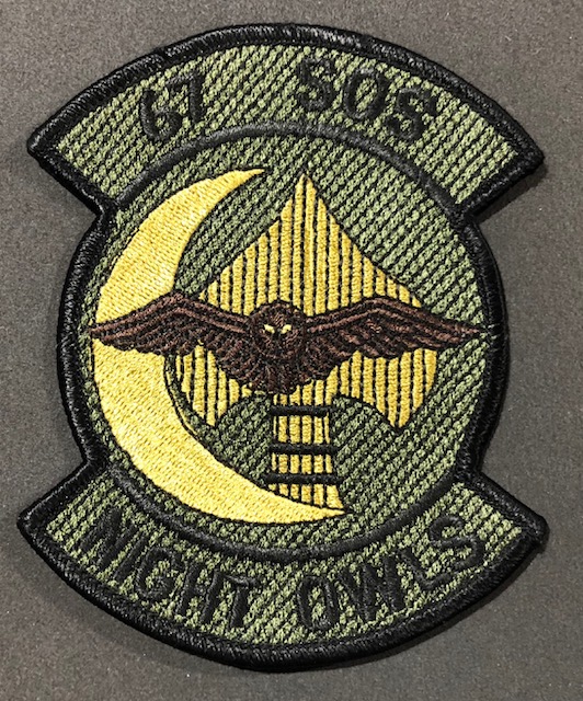 THE USAF RESCUE COLLECTION: USAF 67th SOS / Night Owls OD Patch