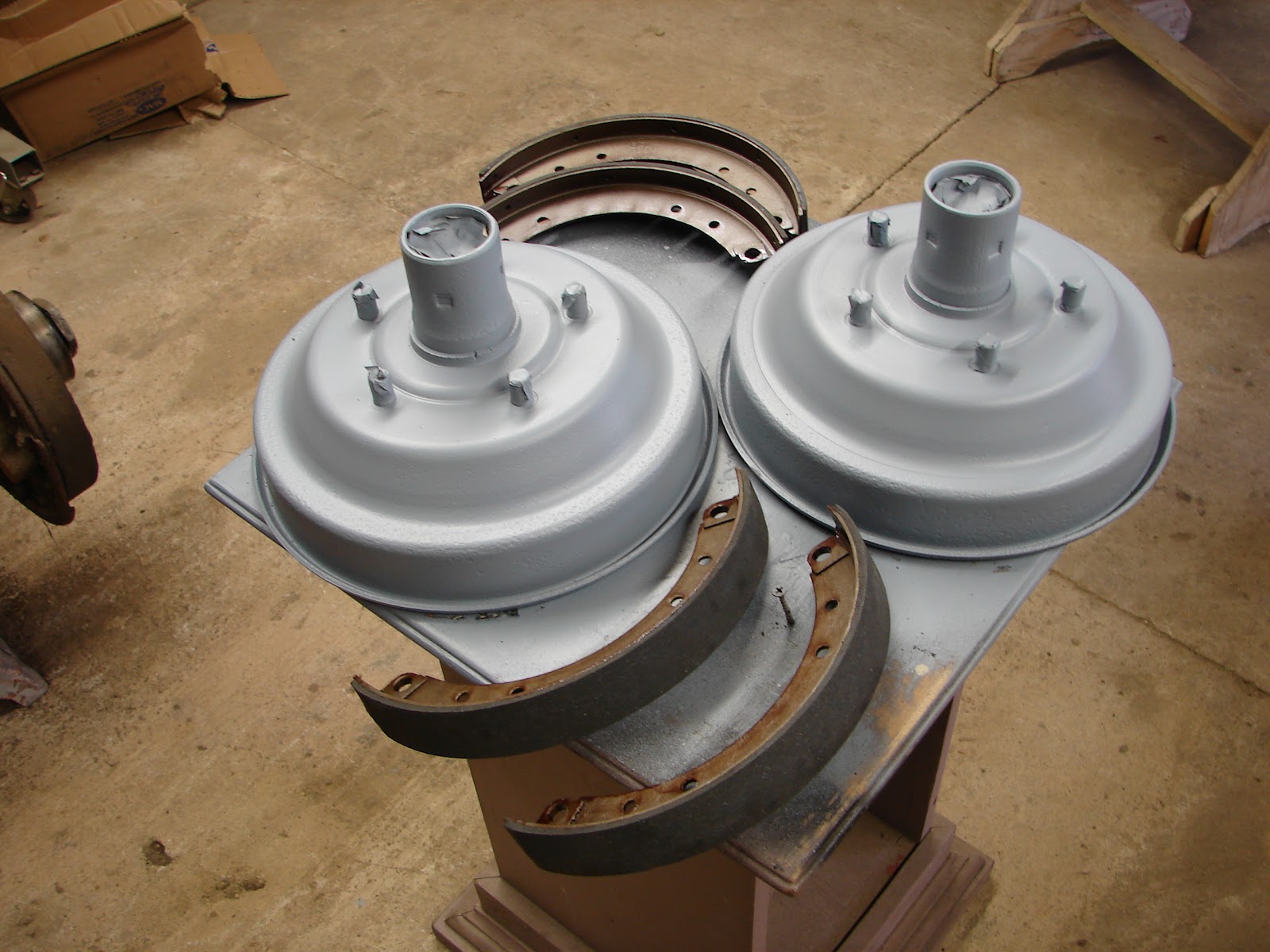 Model A Tractor "The Red Flyer": Front axle rebuild