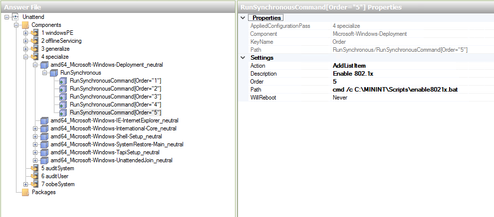 PXE booting, MDT and 802.1x