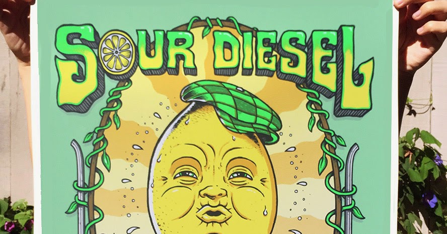 INSIDE THE ROCK POSTER FRAME BLOG: Matt Leunig Sour Diesel Califair Poster