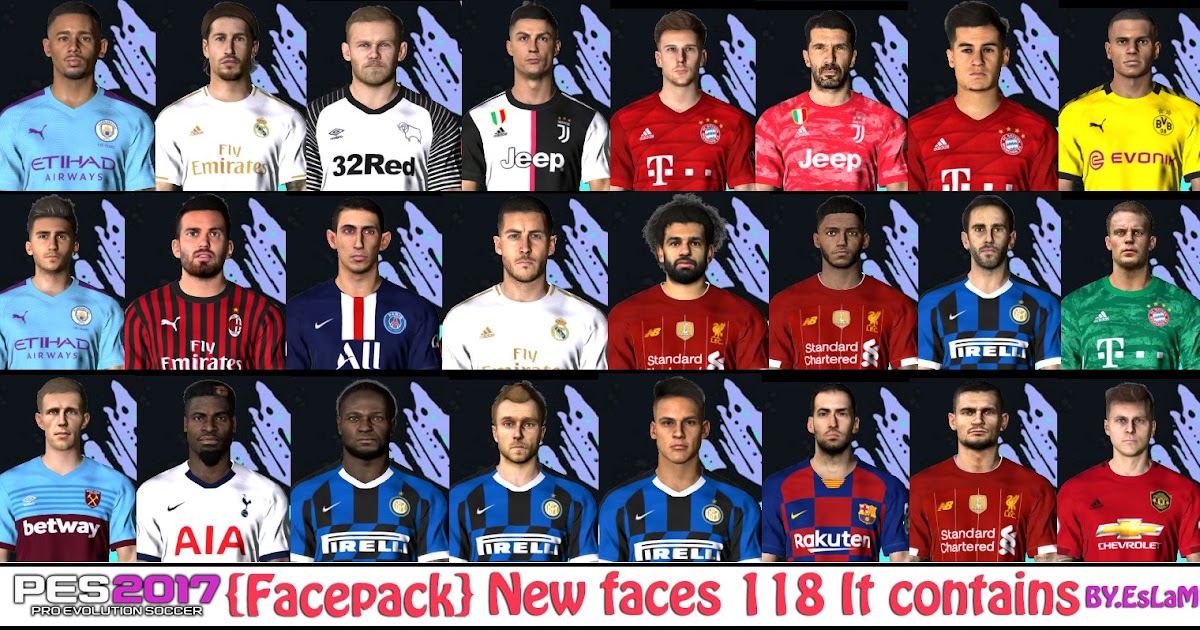 PES 2017 New Facepack February 2020 [ 118 Faces ] ~ PES-ID | Download Gratis Patch PES Terbaru ...