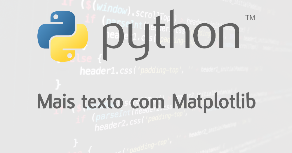 Mais Texto Com Matplotlib ~ Acervo Lima 2058