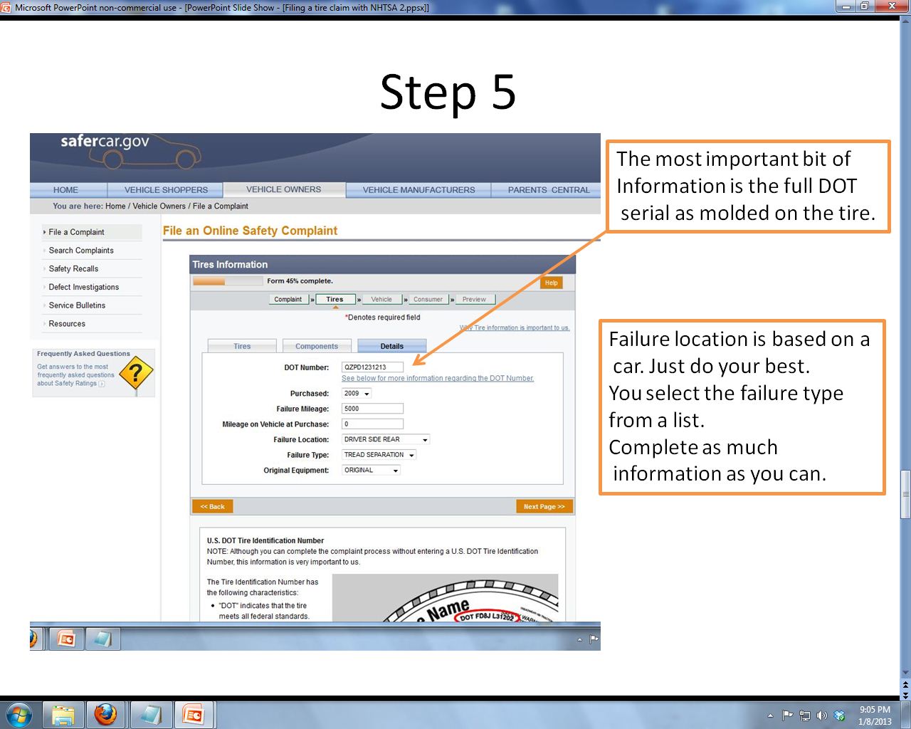 RV Tire Safety: Reporting tire failure to NHTSA Part 2