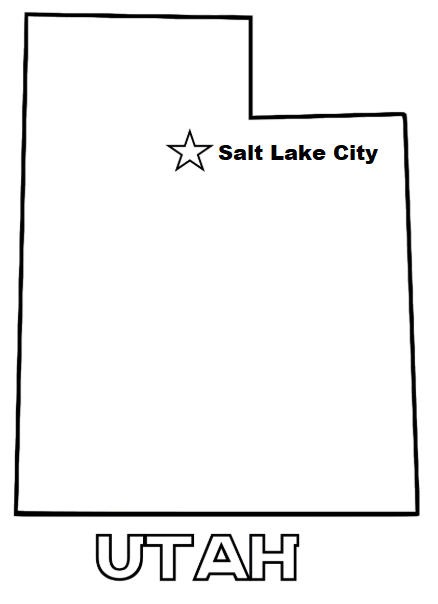 Blog de Biologia: Utah State Map coloring page