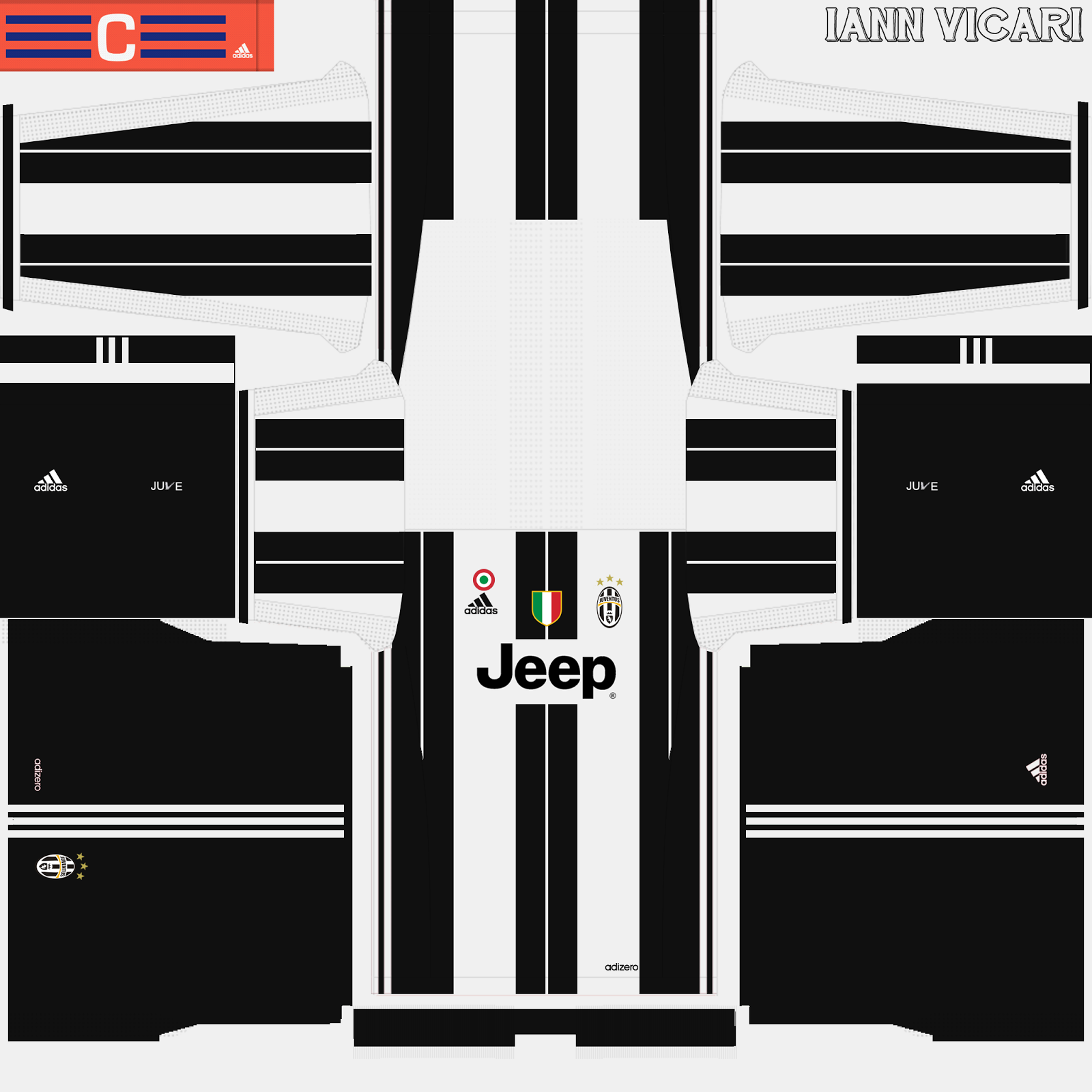 Kits PES2017 ps3: Uniformes Juventus pes ps3