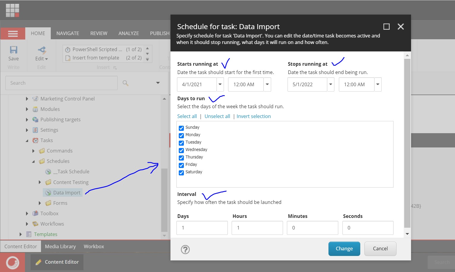 Create And Configure Scheduler In Sitecore Part 2