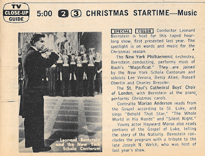 It's About TV: What's on TV? Sunday, December 25, 1960