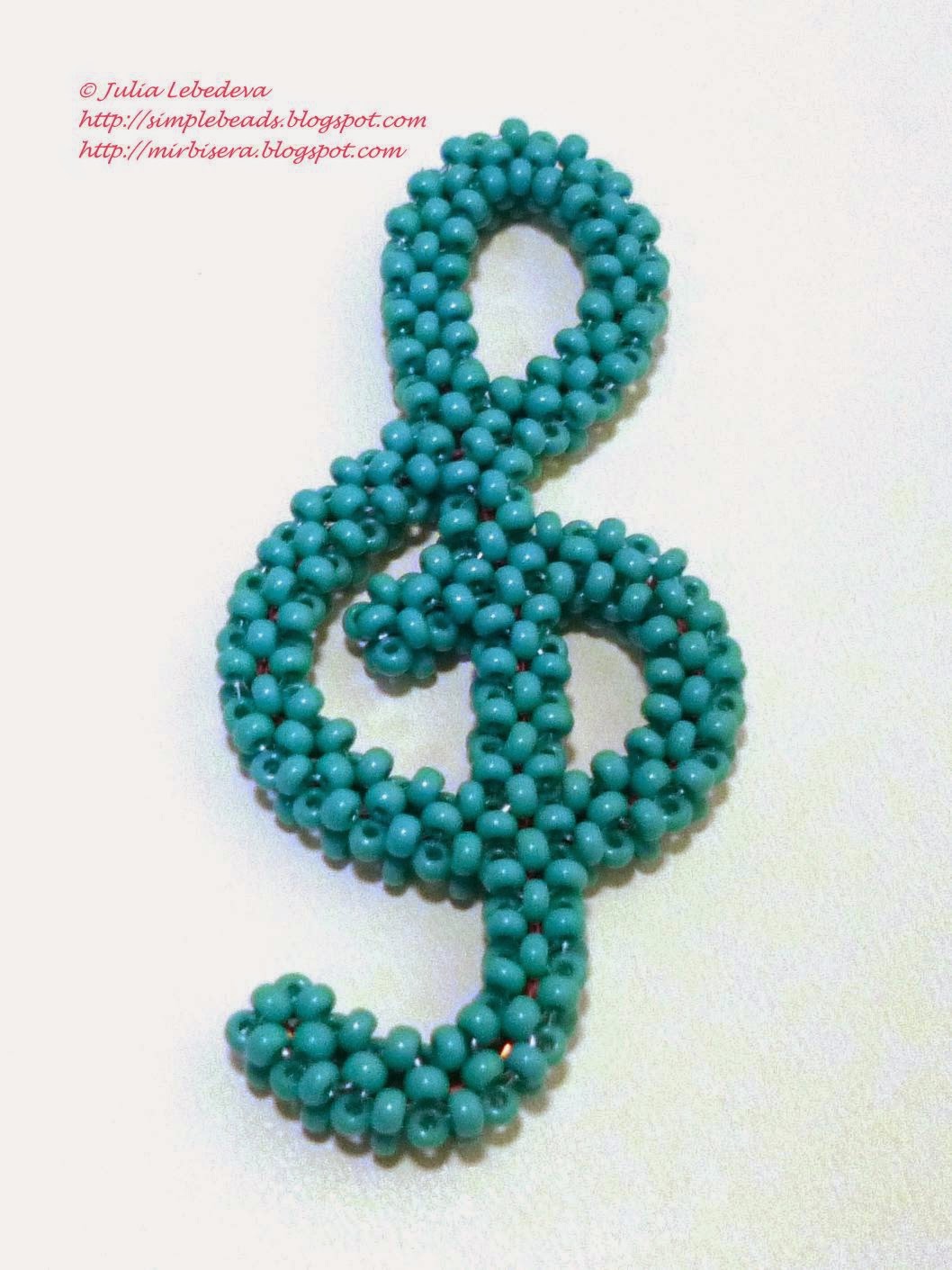 Beading for the very beginners: Treble clef