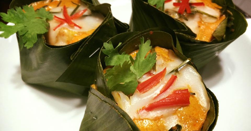 Hor Mok Pla/Steamed Fish Custard by Andrew Lim