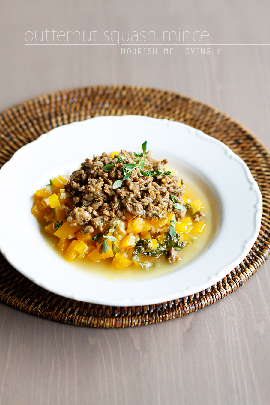 Nourish me lovingly: Butternut squash mince (GAPS)