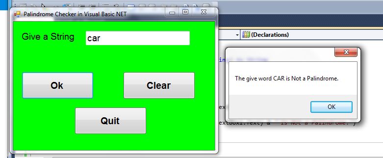 Free Programming Source Codes And Computer Programming Tutorials Palindrome Checker In Visual