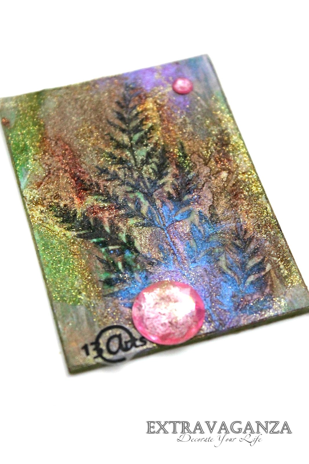 13 arts: Artist Trading Cards "13 textures"