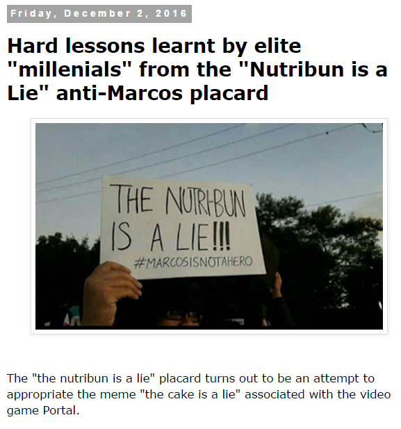 Nutribun Versus DepEd's K to 12