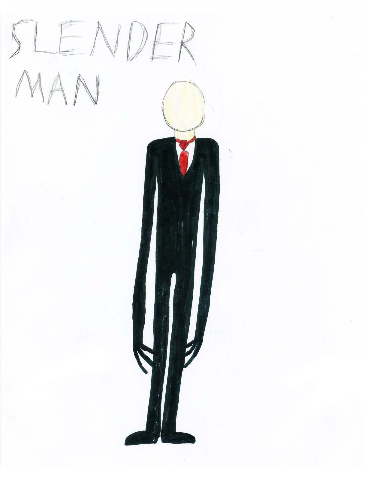 Colin's Sketch Book: SLENDER MAN