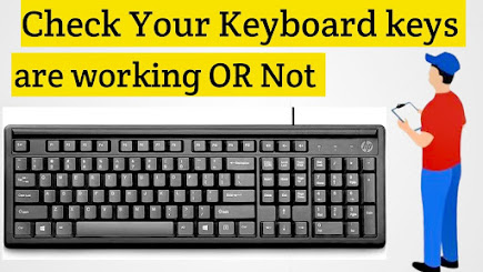 How to test keyboard keys working or not