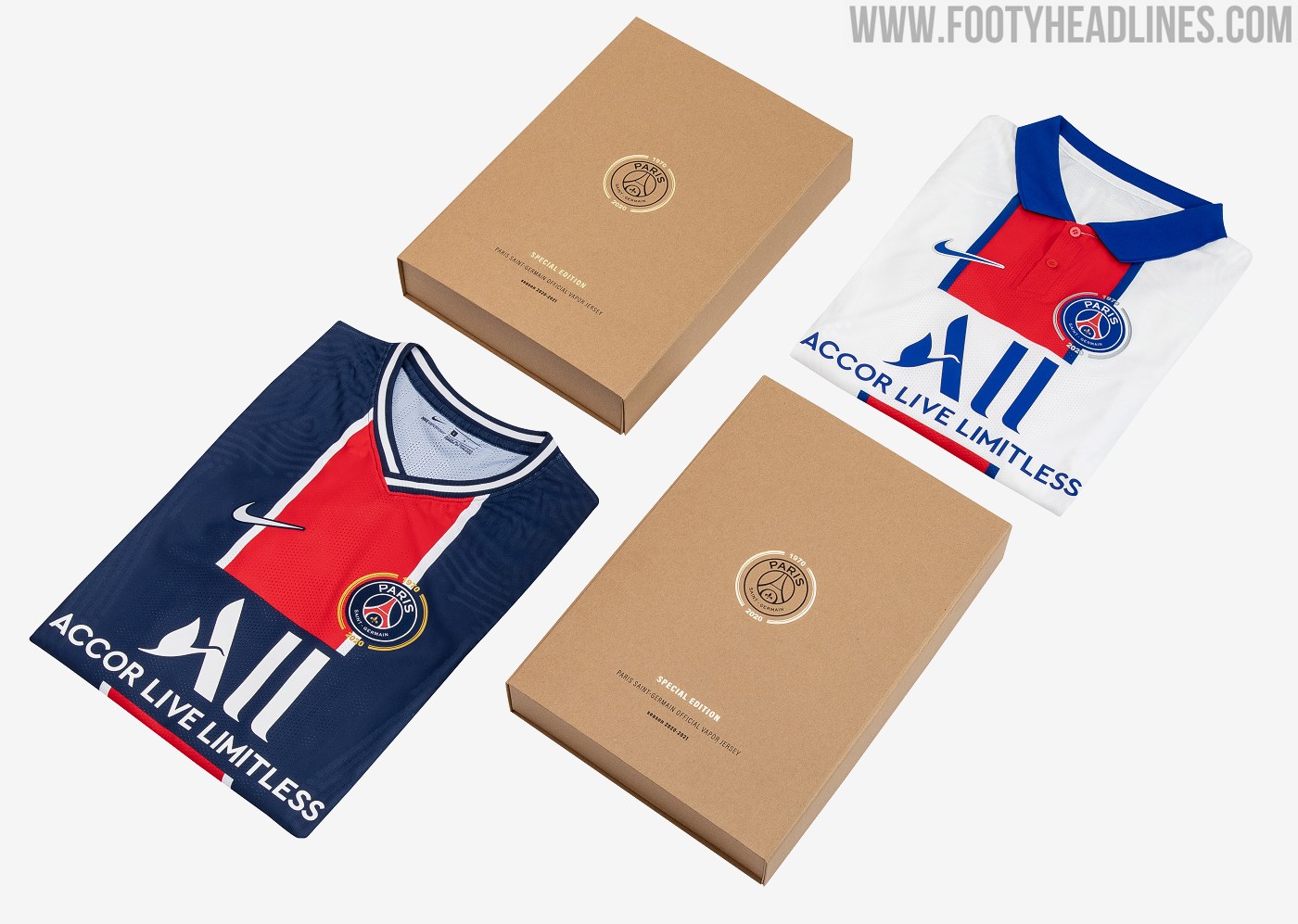 Limited-Edition Paris Saint-Germain 20-21 50th Anniversary Home & Away ...