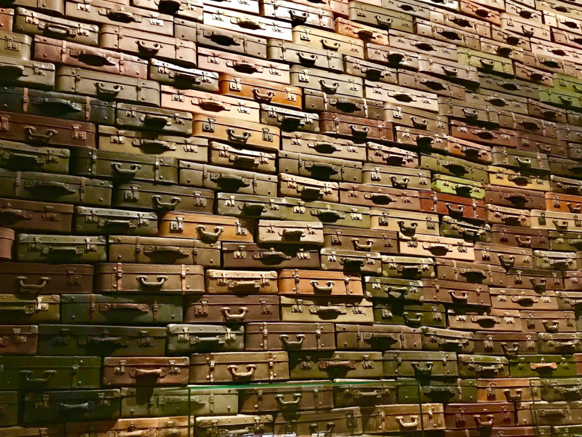 Wall of Suitcases in Poland of Those Sent to Concentration Camps During ...