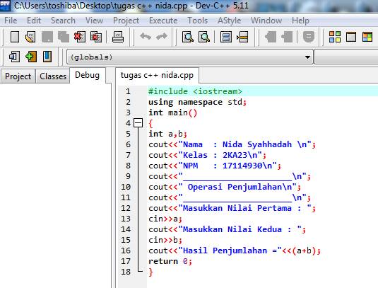 Codingan c++ : Maret 2016