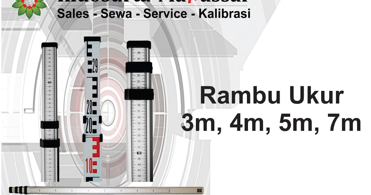 Toko Alat Survey Indosurta Makassar: Jual Rambu Ukur di Makassar