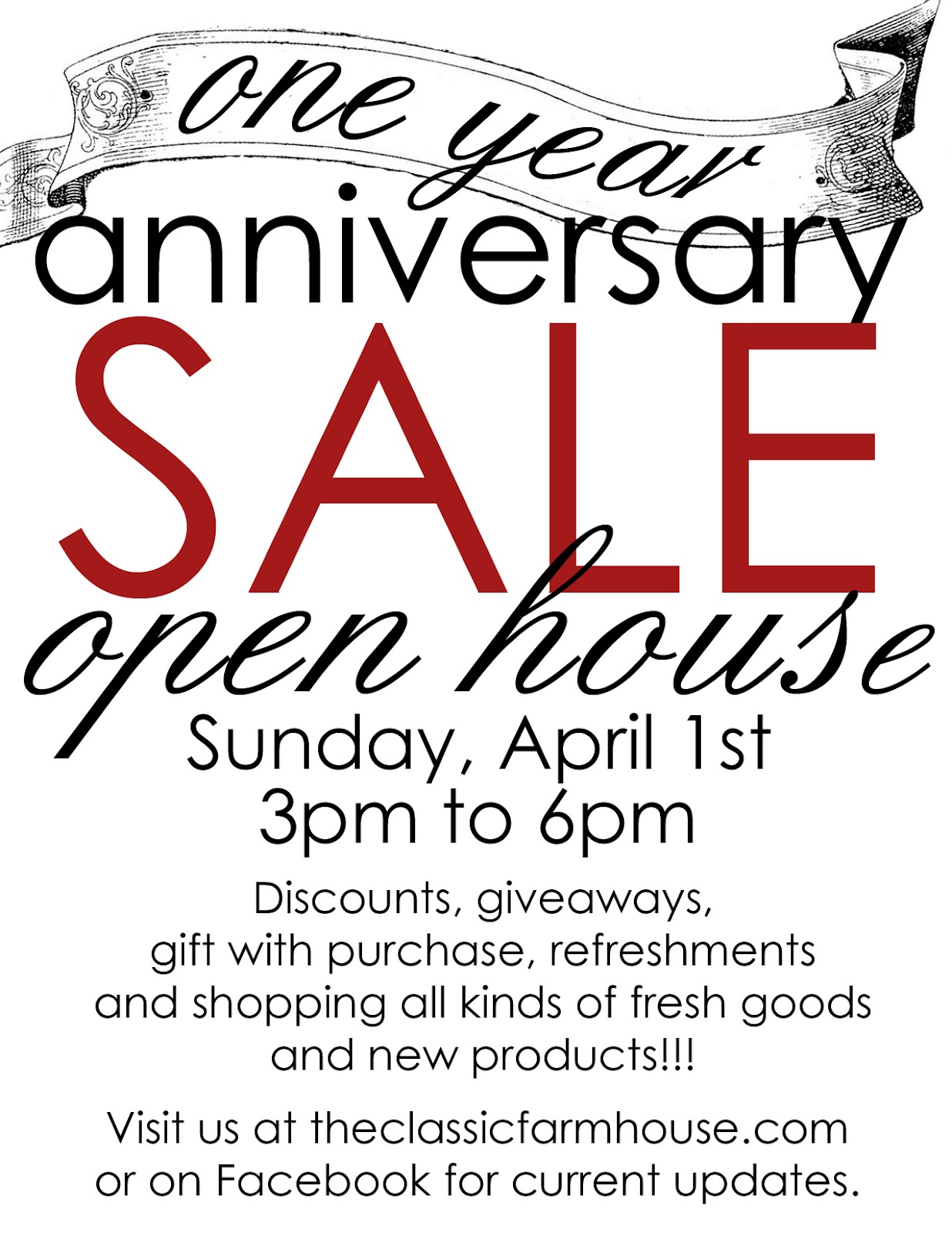 Classic Farmhouse Shop Update Anniversary Sale Open House Classic Farmhouse Shop Update Anniversary Sale Open House