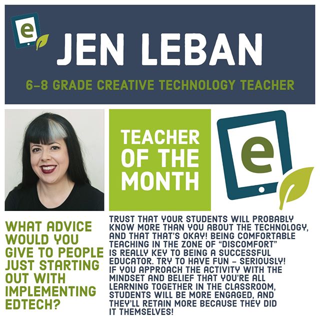 LebanTeachTech.com: Eduporium Teacher of the Month Jan 2019