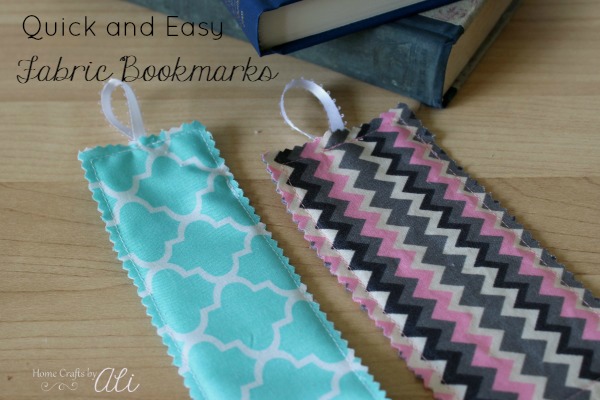 Quick and Easy Fabric Bookmarks - Home Crafts by Ali