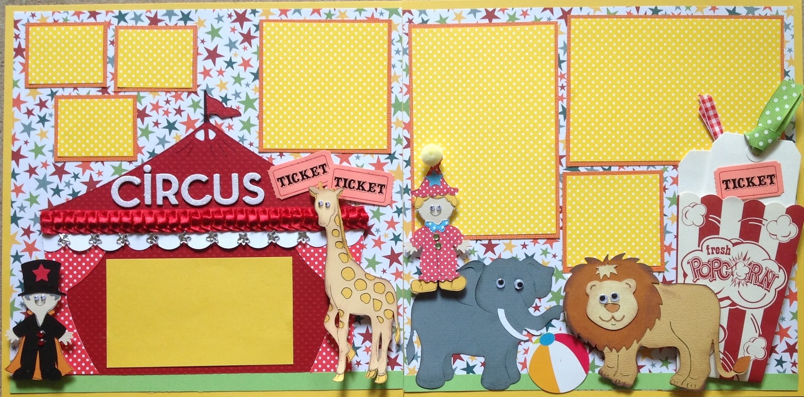 AMAZING GRACE Paper Crafts: Circus Layouts