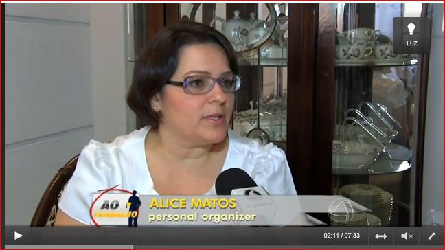Alice Matos Personal Organizer: Na Mídia