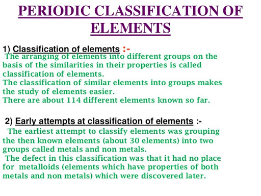 Classification of Elements Ch Science Notes, SEE - Educational Guide