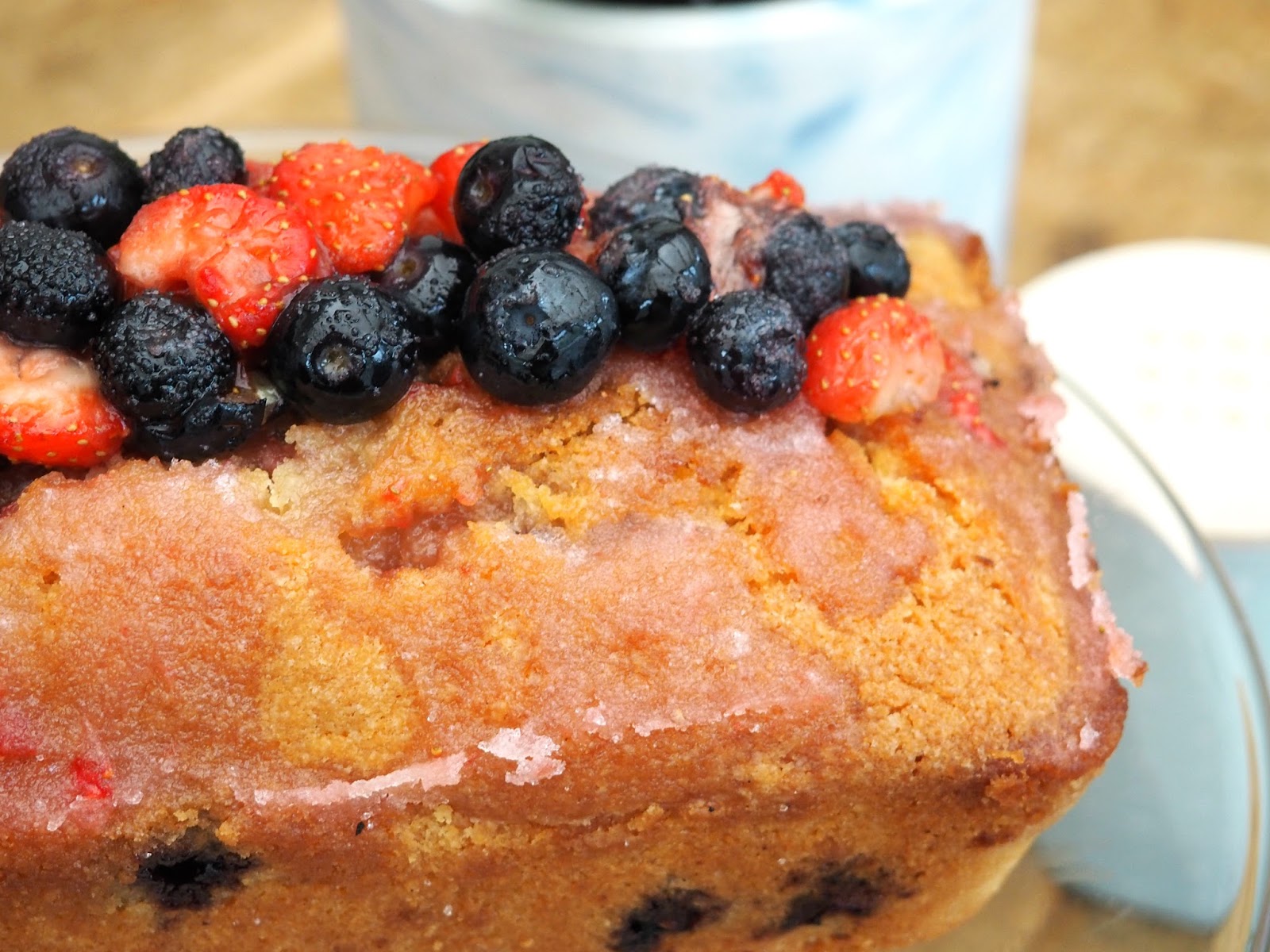 Recipe: summer fruit drizzle cake | The story of a girl who lives above ...