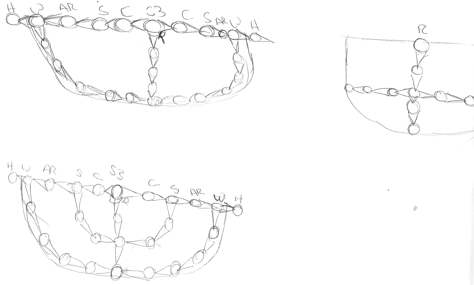 Daryl's DFGA sketchbook: Group work - Elder bird - Rigging