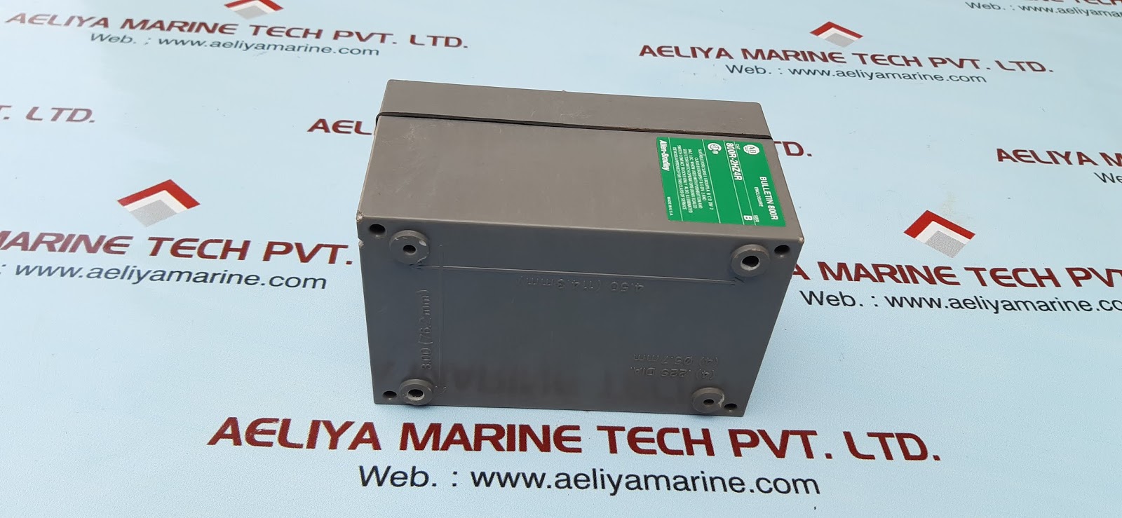 ALLEN-BRADLEY 800R-2HZ4R SER B HOLE PUSHBUTTON ENCLOSURE - Aeliya Marine