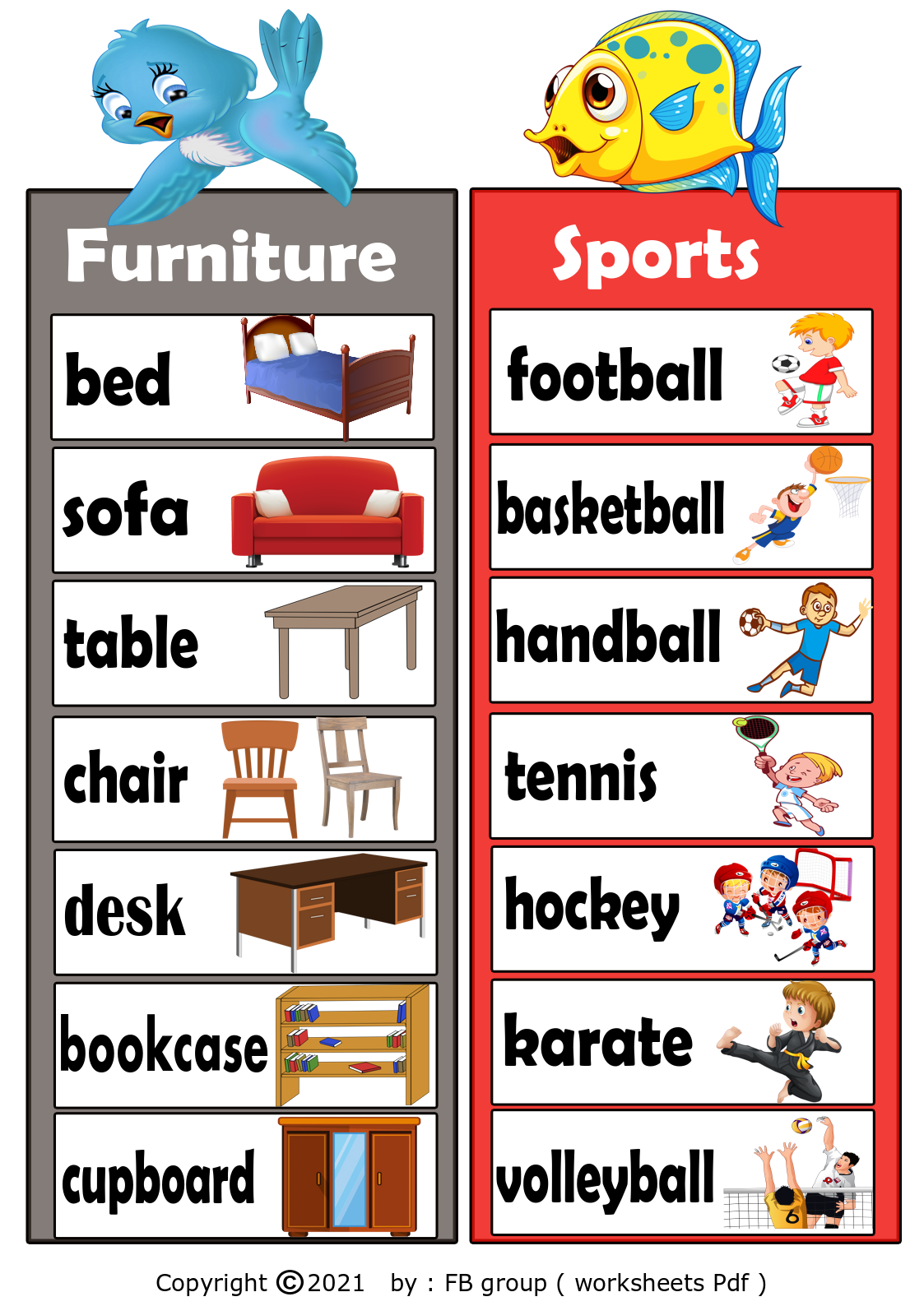 Download free word charts (very attractive pdf file) part 1 and 2