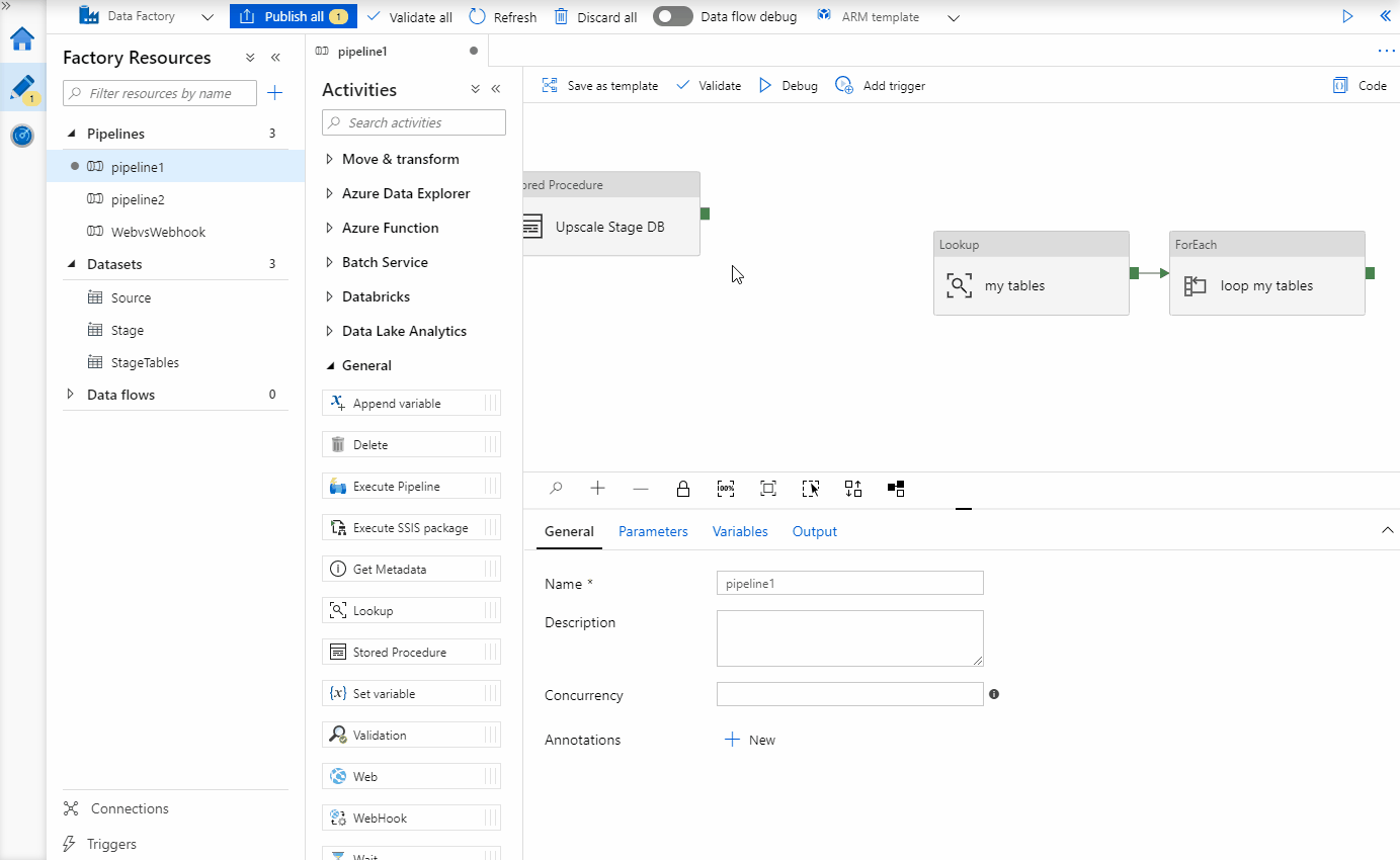 Microsoft BI Tools: Schedule Up/Downscale Azure SQL Database (TSQL)