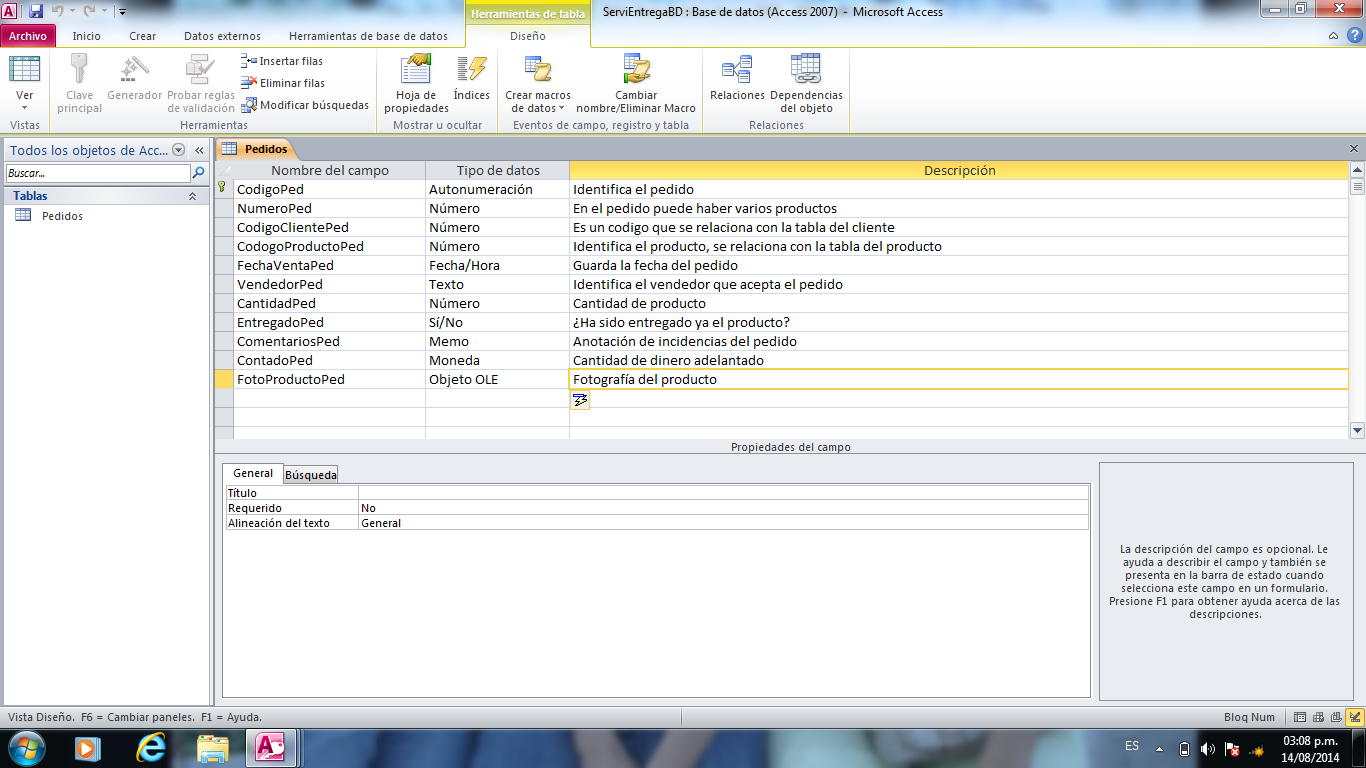Herramientas de Access: Si/No
