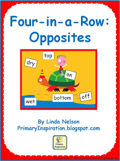 Classroom Freebies Too: Four-in-a-Row Opposites Game