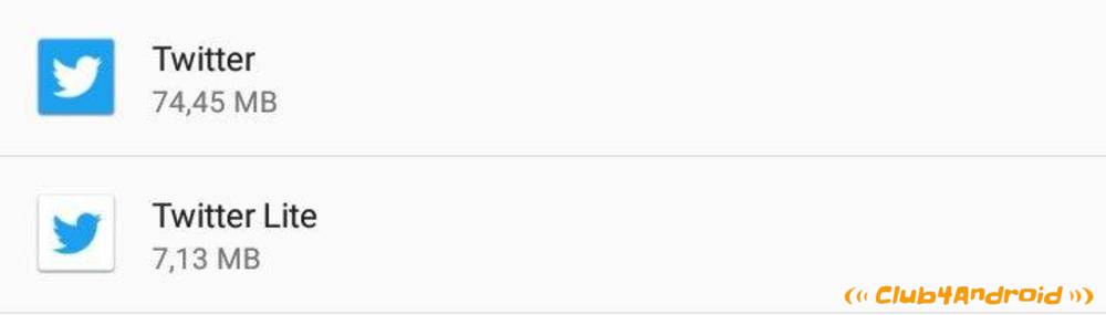 Consigue más espacio usando versiones 'lite' de tus app.