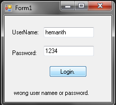 Visual Basic Dot Net Code: How to make log in form in vb.net